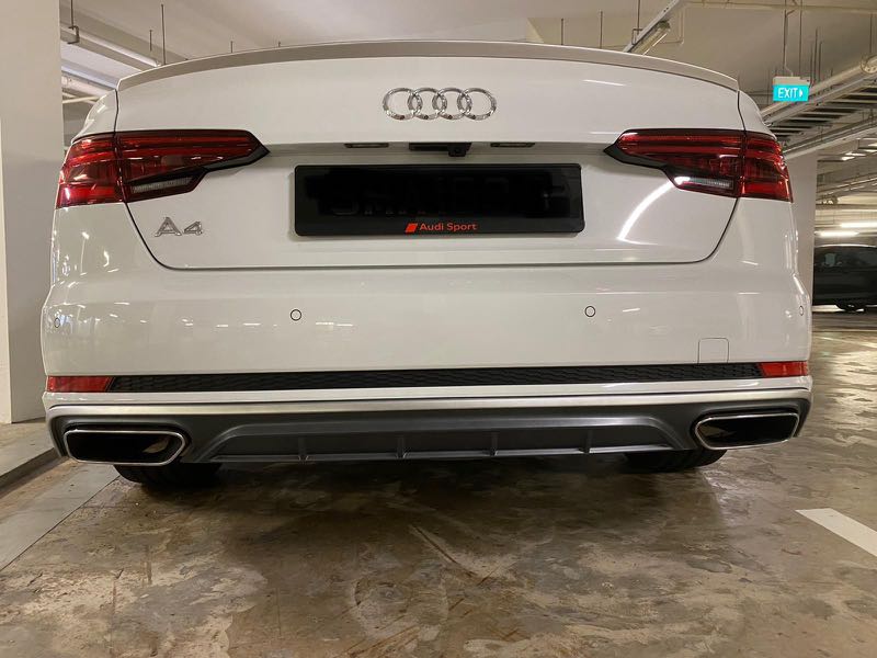 A4 B9 s line diffuser with square exhaust tip, Car Accessories ...