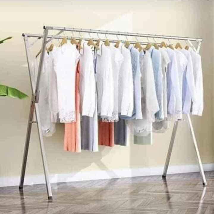 Sampayan Metal steel drying rack floor folding indoor and outdoor ...