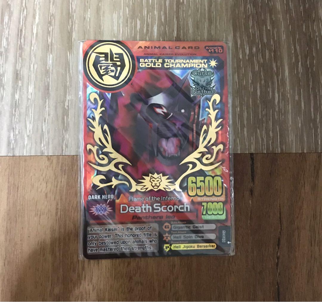 Animal Kaiser DEATH SCORCH Battle Tournament Gold Champion sealed ...
