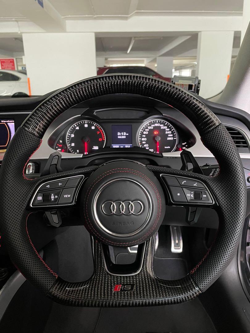 Audi RS Carbon Fiber Steering Wheel, Car Accessories, Accessories on ...