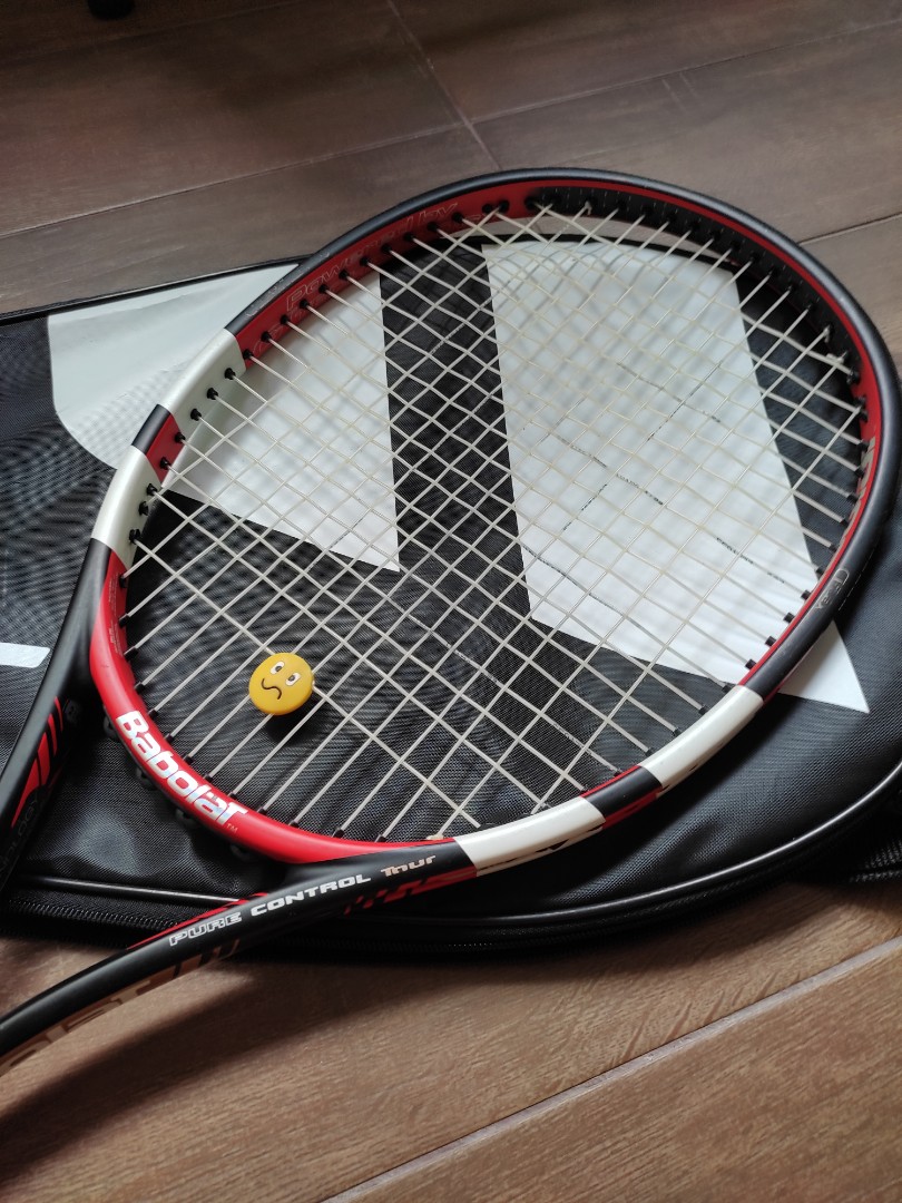 Babolat pure control tour tennis racket, Sports Equipment, Sports ...