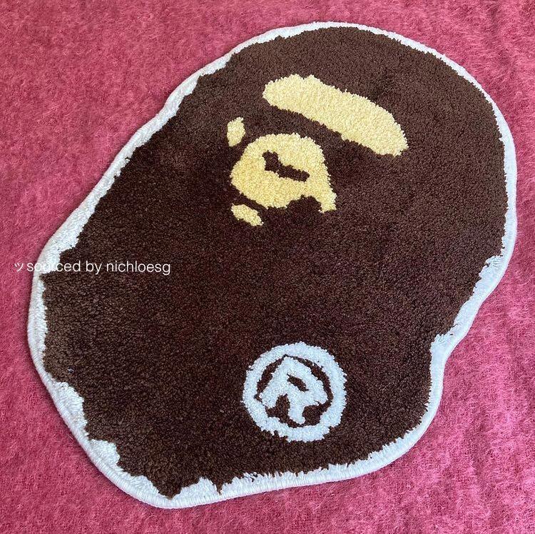 BAPE BIG APE HEAD RUG MAT, Furniture & Home Living, Home Decor, Carpets ...