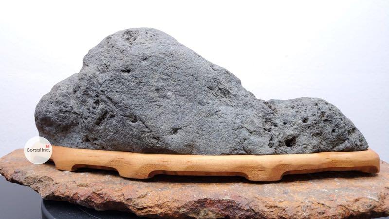 B'Inc Japanese Suiseki Stone with Daiza 水石Bonsai display, Furniture ...