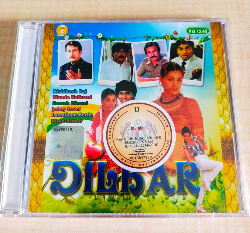 Bollywood Hindi Movie Dilbar VCD 1994 Film Mamta Kulkarni Rishikesh Raj ...