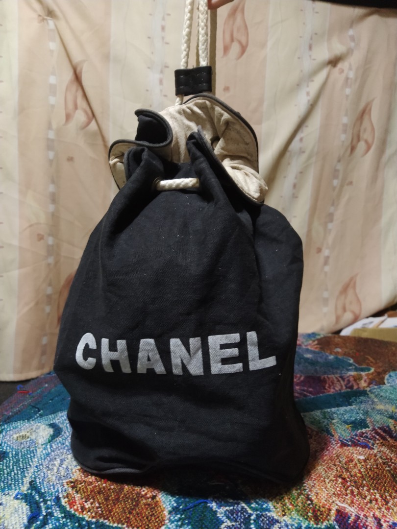 Chanel draw string backpack, Luxury, Bags & Wallets on Carousell