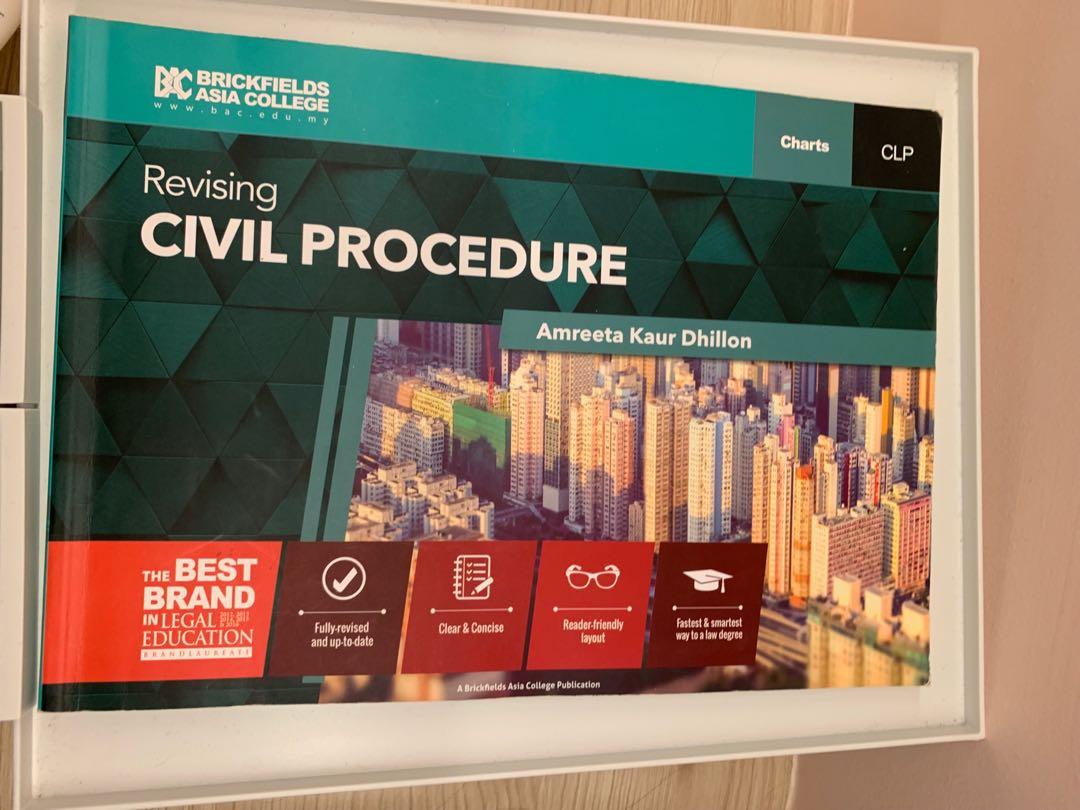 CLP CIVIL PROCEDURE BOOK, Hobbies & Toys, Books & Magazines, Textbooks ...