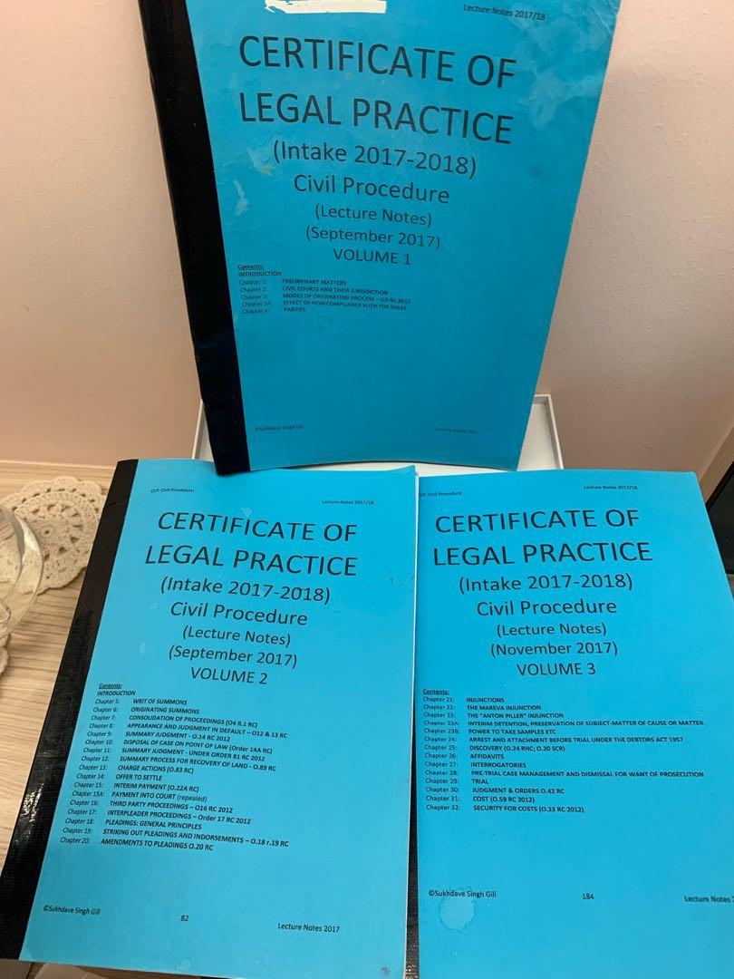 CLP CIVIL PROCEDURE BOOK, Hobbies & Toys, Books & Magazines, Textbooks ...