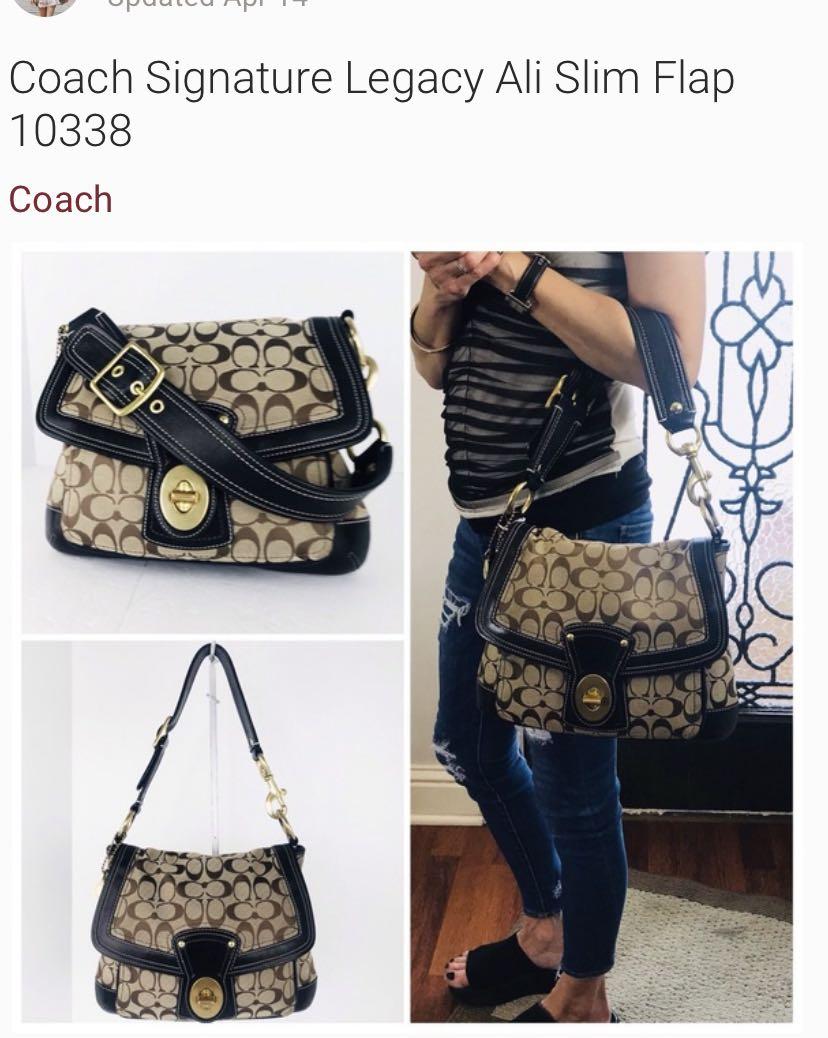 Coach Signature Legacy Ali Slim Flap, Women's Fashion, Bags & Wallets ...