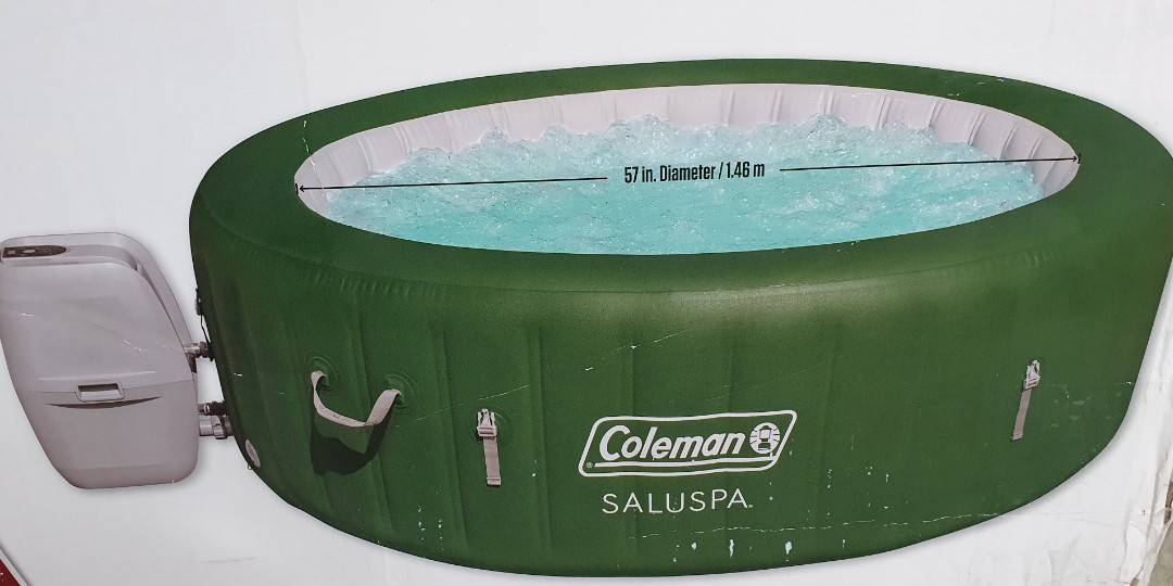 Coleman inflatable jacuzzi, Babies & Kids, Bathing & Changing, Bathtub ...