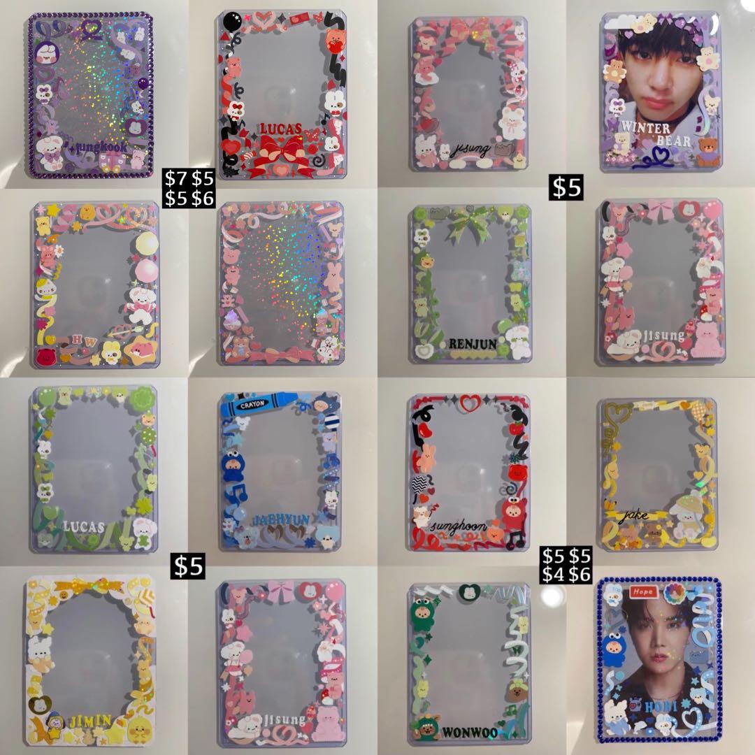 customised toploader deco ( bts nct itzy blackpink twice loona wayv ...