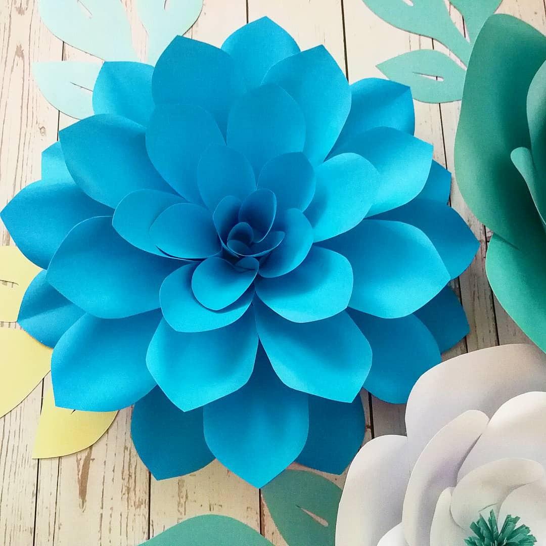 Giant Paper Flower Backdrop Wall Decoration Hobbies And Toys Stationery And Craft Occasions