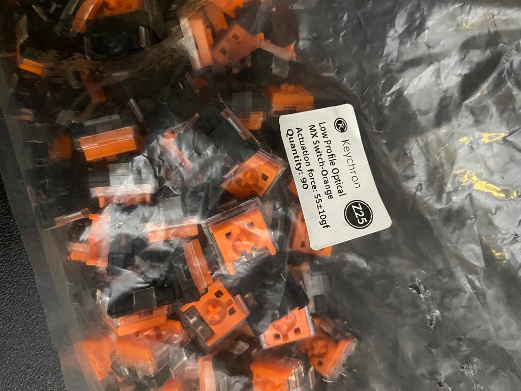 Keychron Low Profile Optical MX Switch ORANGE Switches, Computers ...