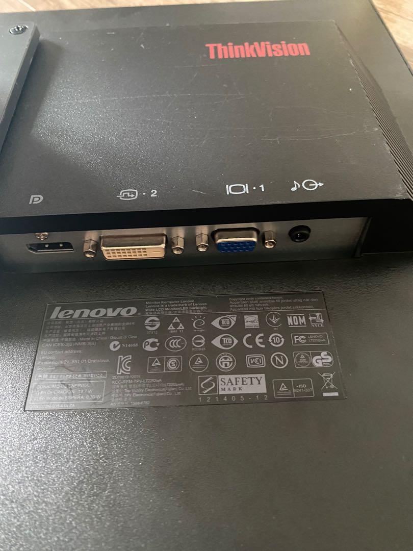 Lenovo ThinkVision Monitor, Computers & Tech, Desktops on Carousell