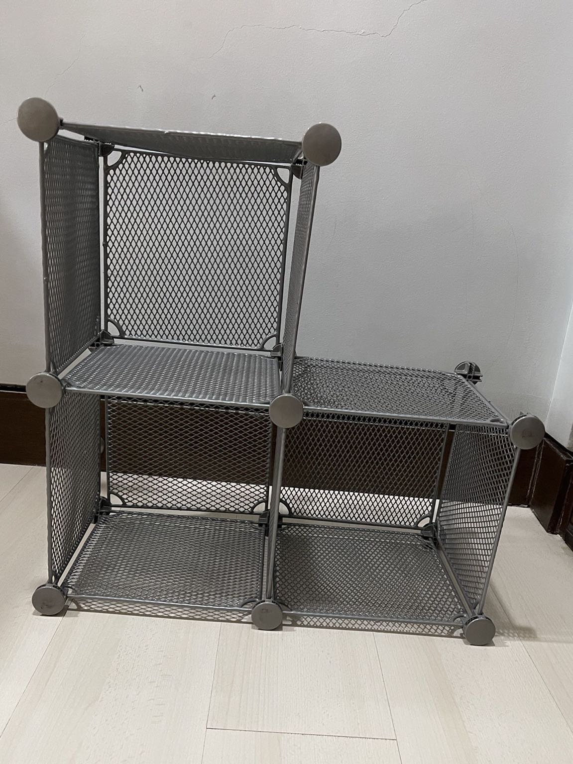 MakeRoom Stackable Steel Wire Cube Rack, Furniture & Home Living, Home ...