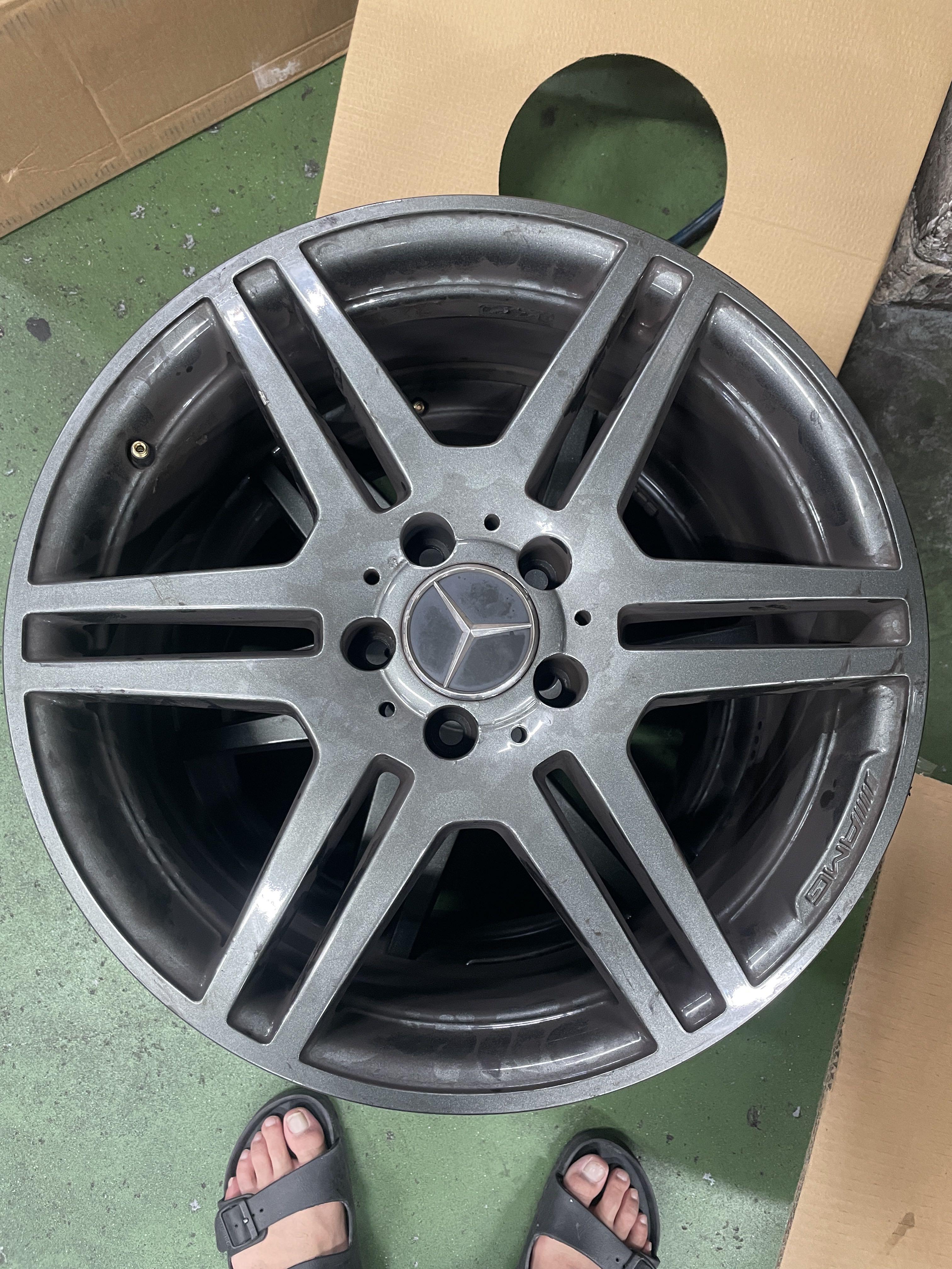 Mercedes AMG 18” Staggered Rims, Car Accessories, Tyres & Rims on Carousell