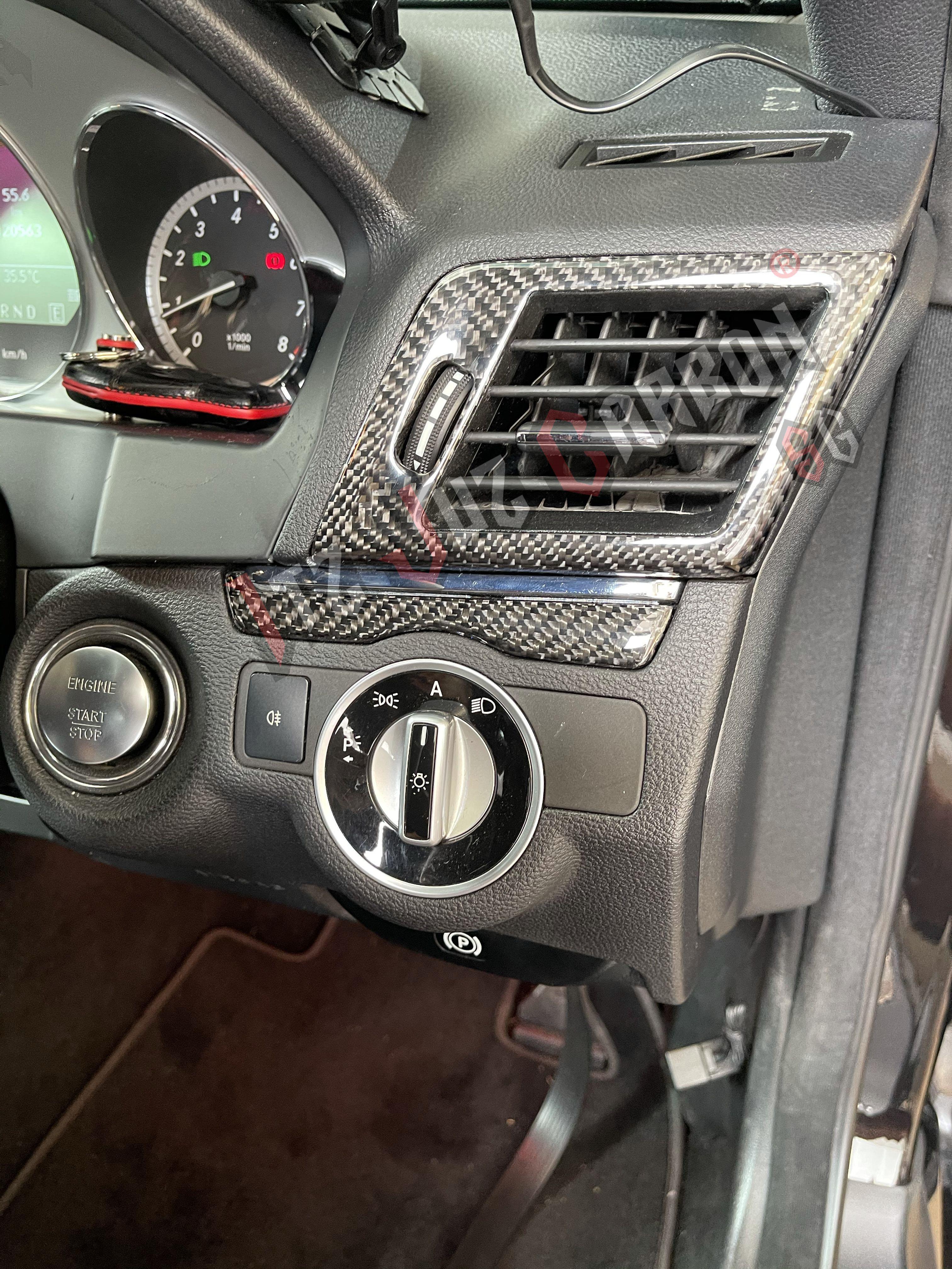 Mercedes W207 Cabriolet Carbon fiber interior trim set, Car Accessories ...