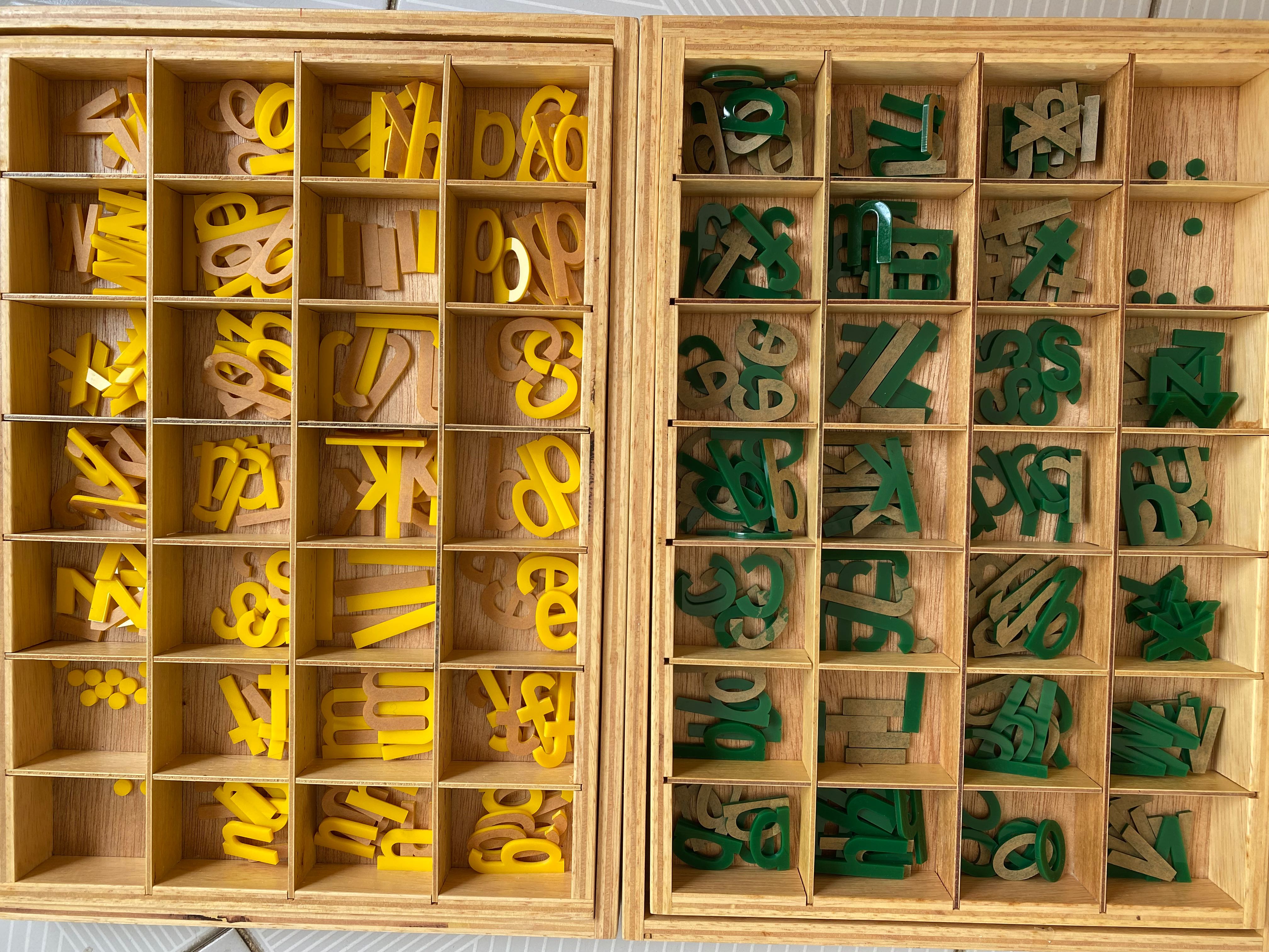 Montessori Small Moveable Alphabets letters, Hobbies & Toys, Toys ...