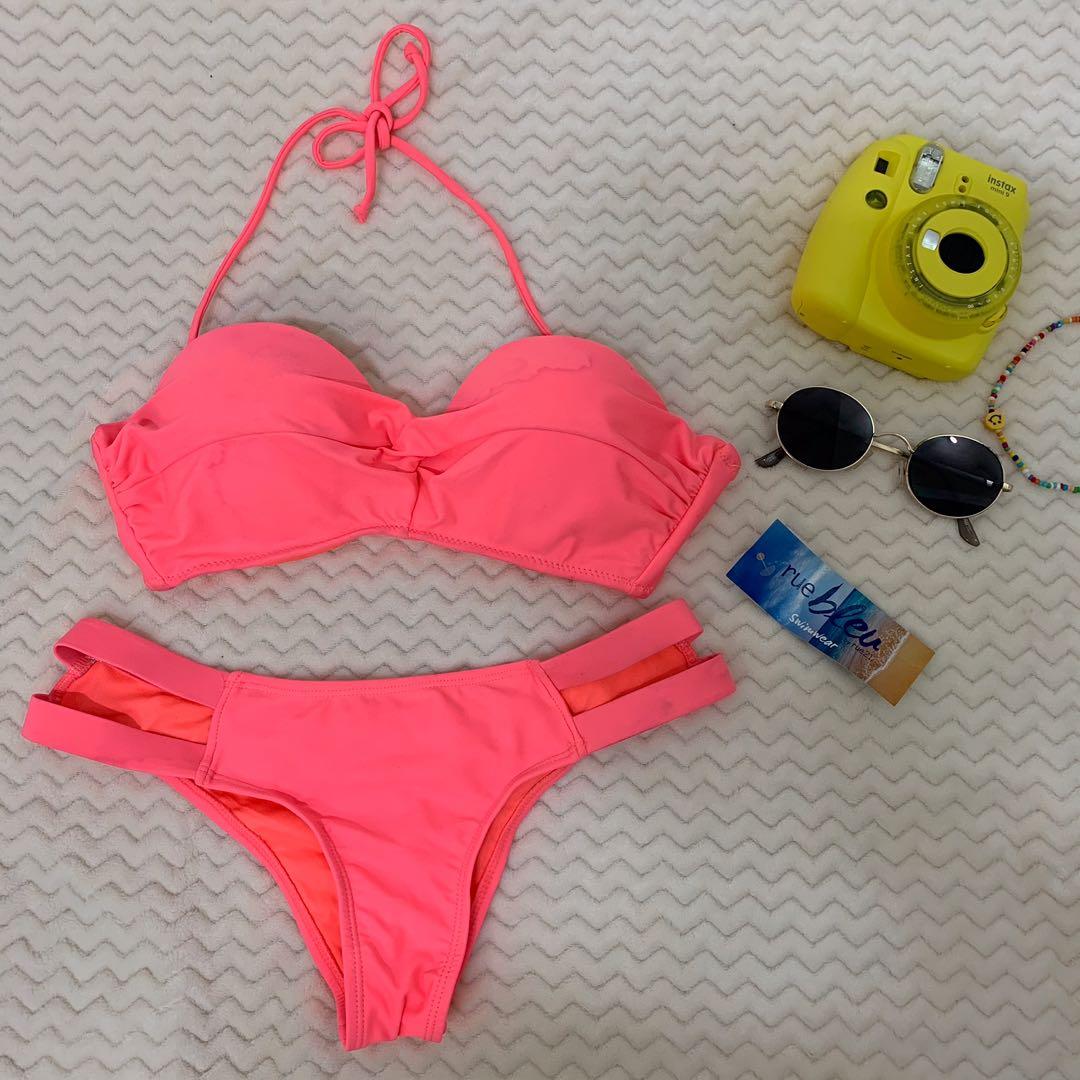 neon pink bikini, Women's Fashion, Swimwear, Bikinis & Swimsuits on ...