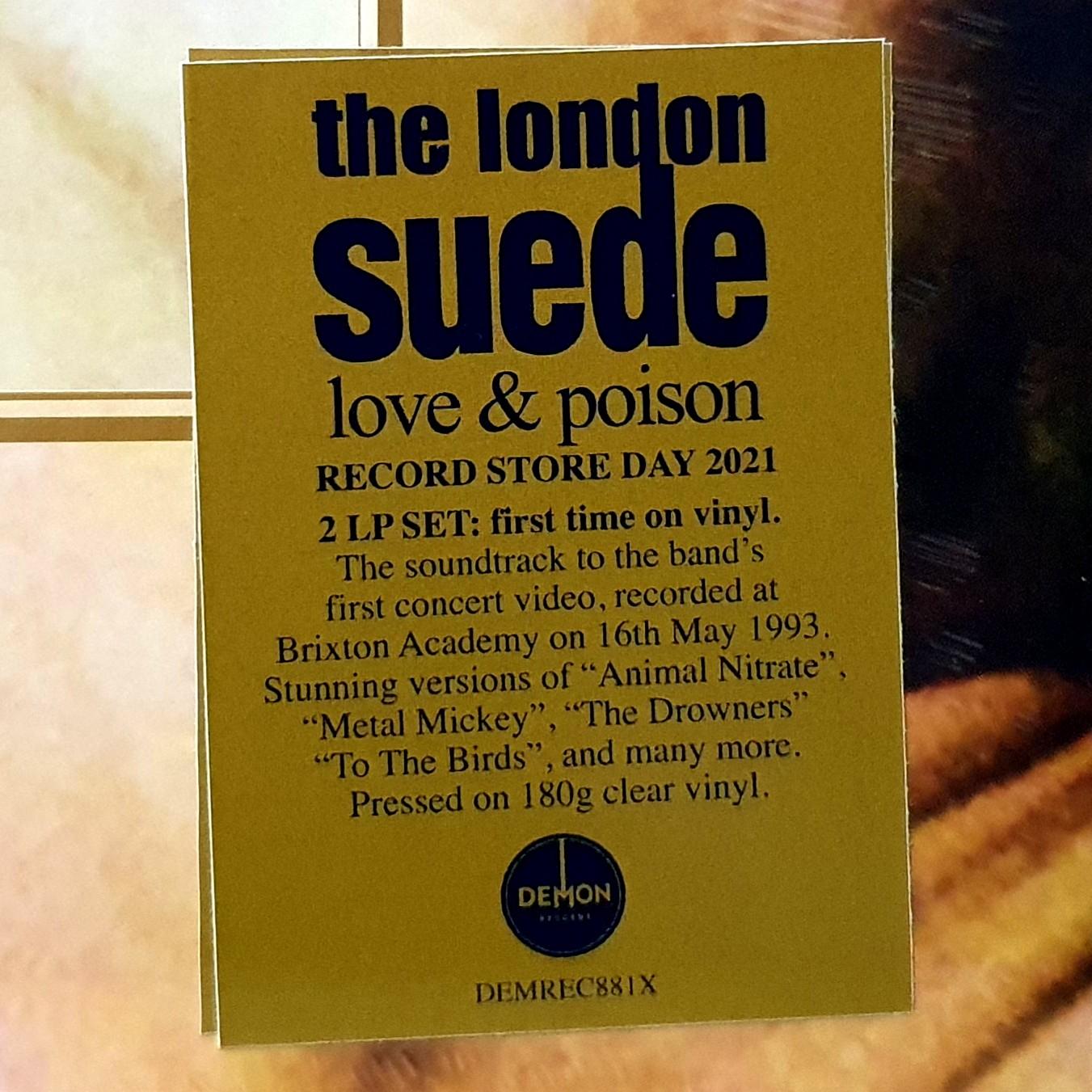 NEW 2 x LP : The London Suede - Love & Poison (Clear Vinyl) (RSD 2021 ...