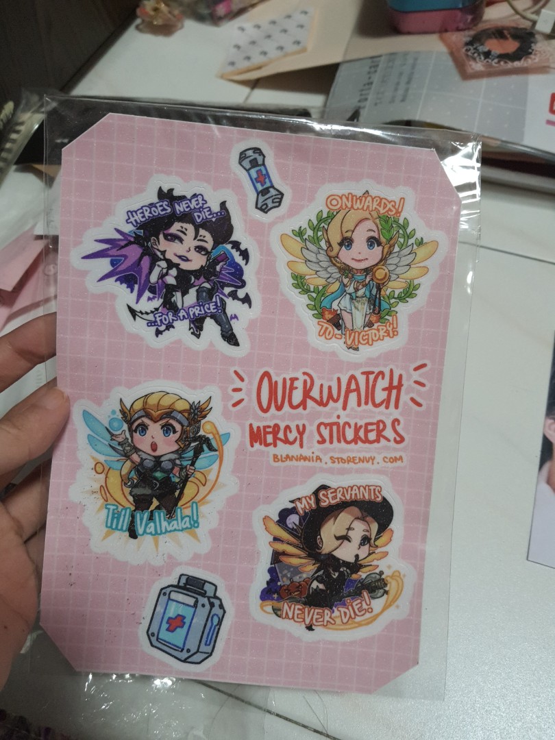 overwatch mercy stickers, Hobbies & Toys, Stationery & Craft, Other ...