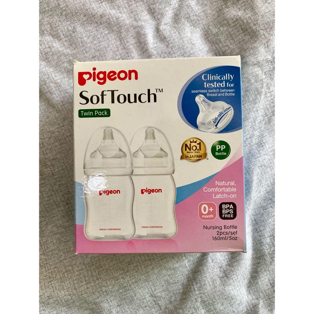 Pigeon Peristaltic Plus Wideneck Bottle 160ml (Twin Pack), Babies & Kids, Nursing & Feeding ...