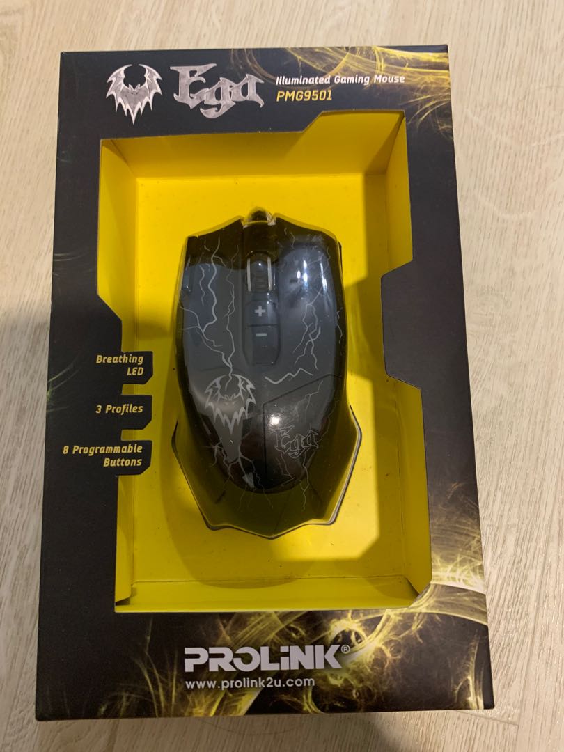 Prolink illuminated gaming mouse, Computers & Tech, Parts & Accessories ...
