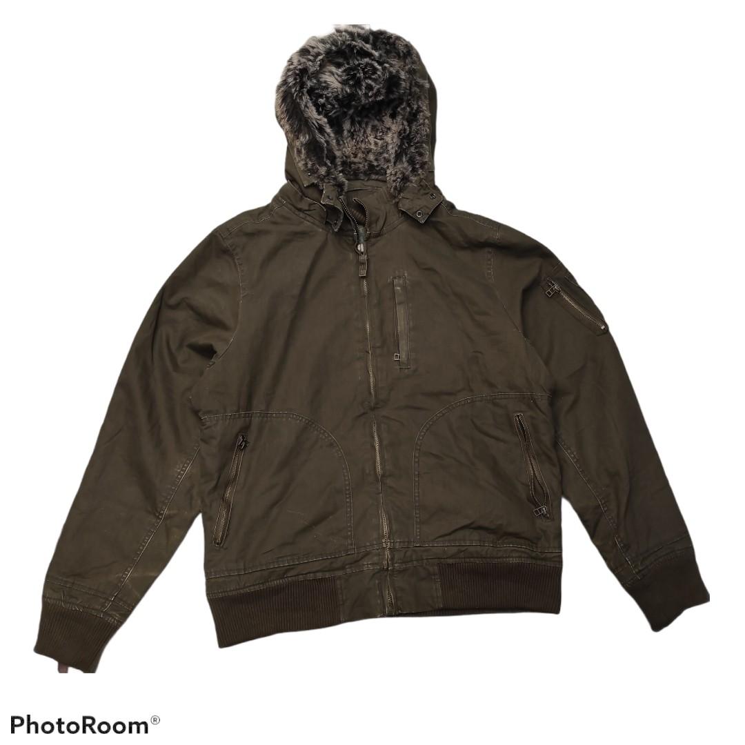 Real word parka jacket original, Fesyen Pria, Pakaian , Baju Luaran di ...