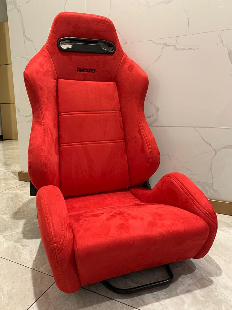 RECARO SR3 Semi Bucket Racing Seat (Racing Red Alcantara with Red ...