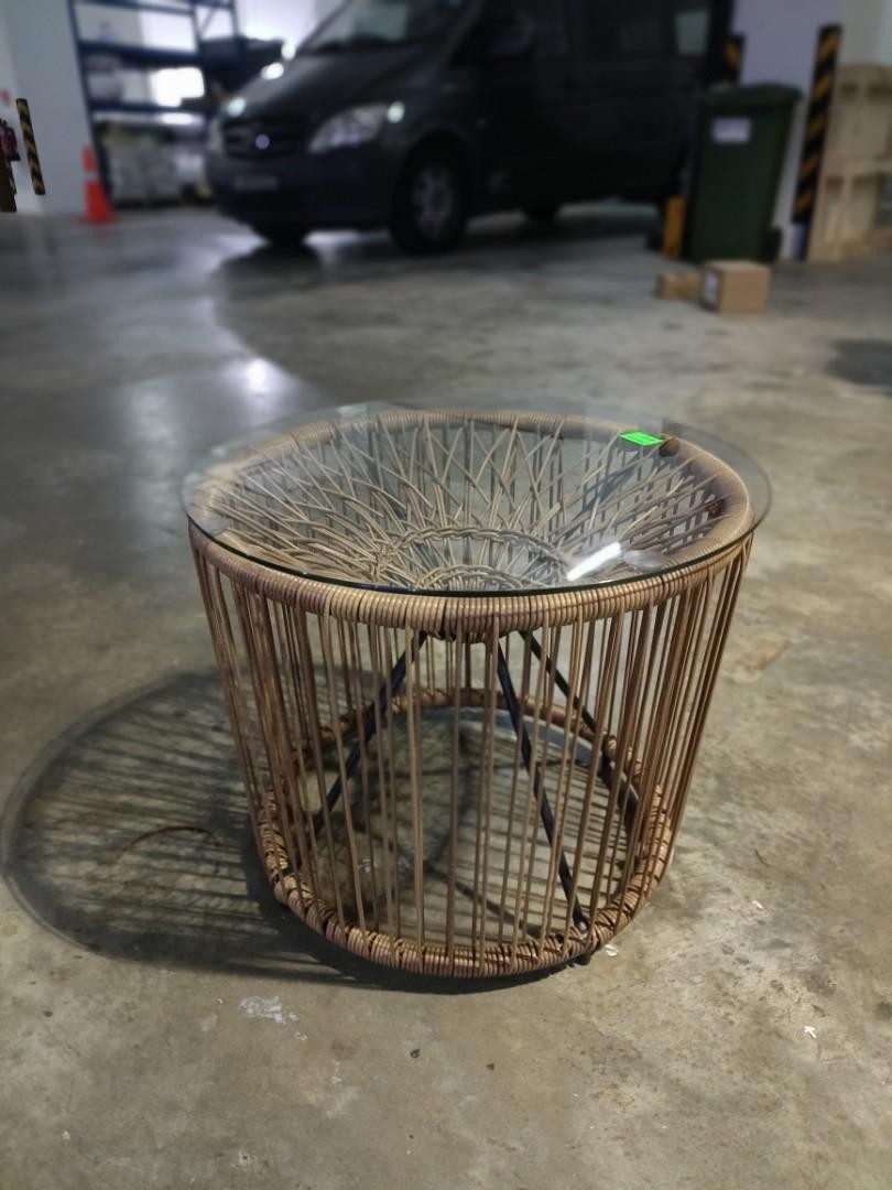 REEF Wicker Coffee Table, Furniture & Home Living, Furniture, Tables ...