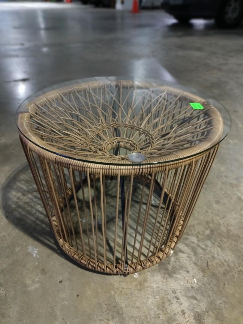 REEF Wicker Coffee Table, Furniture & Home Living, Furniture, Tables ...