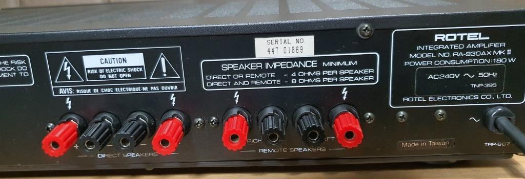 Rotel RA-930AX Integrated Amplier, Audio, Soundbars, Speakers ...