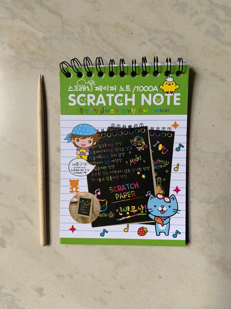 Scratch notebook, Free Items on Carousell
