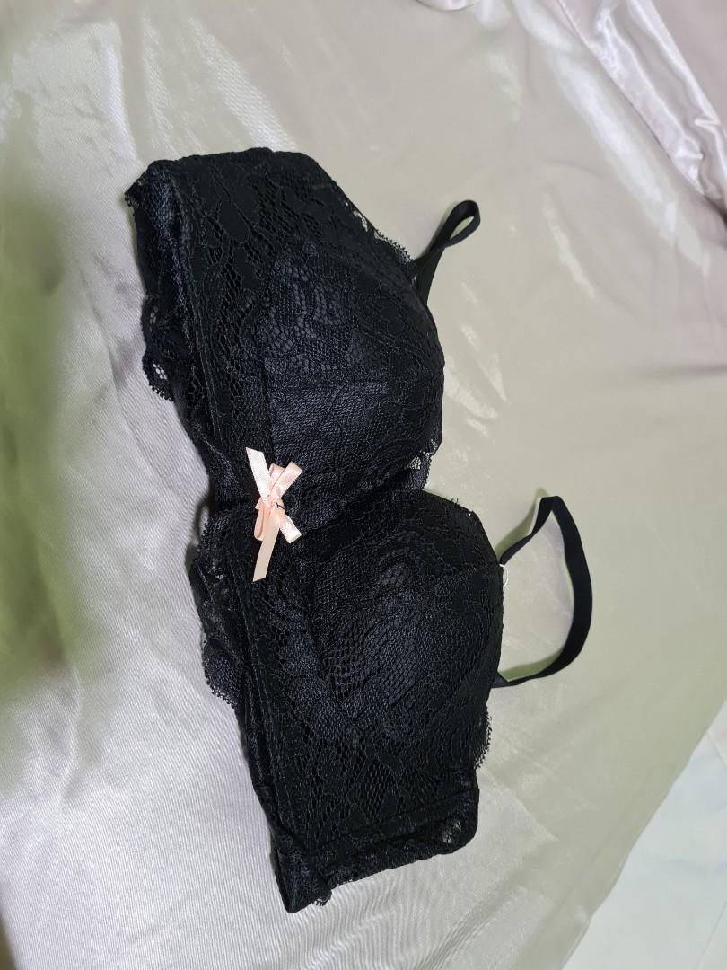 Sexy Black lingerie set (bra + panty), Women's Fashion, New ...
