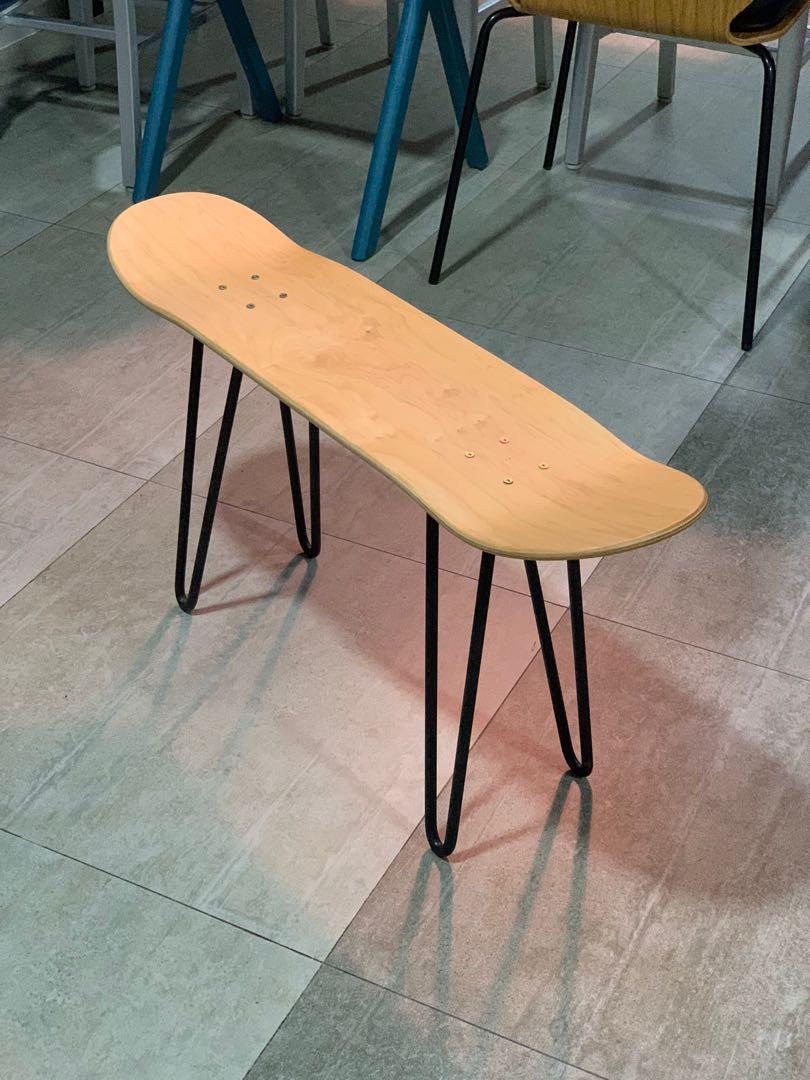 Skateboard coffee table / Skateboard Stool, Furniture & Home Living ...