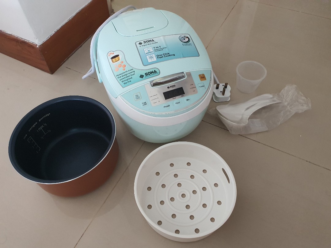 Sona 1.0L digital rice cooker, TV & Home Appliances, Kitchen Appliances ...