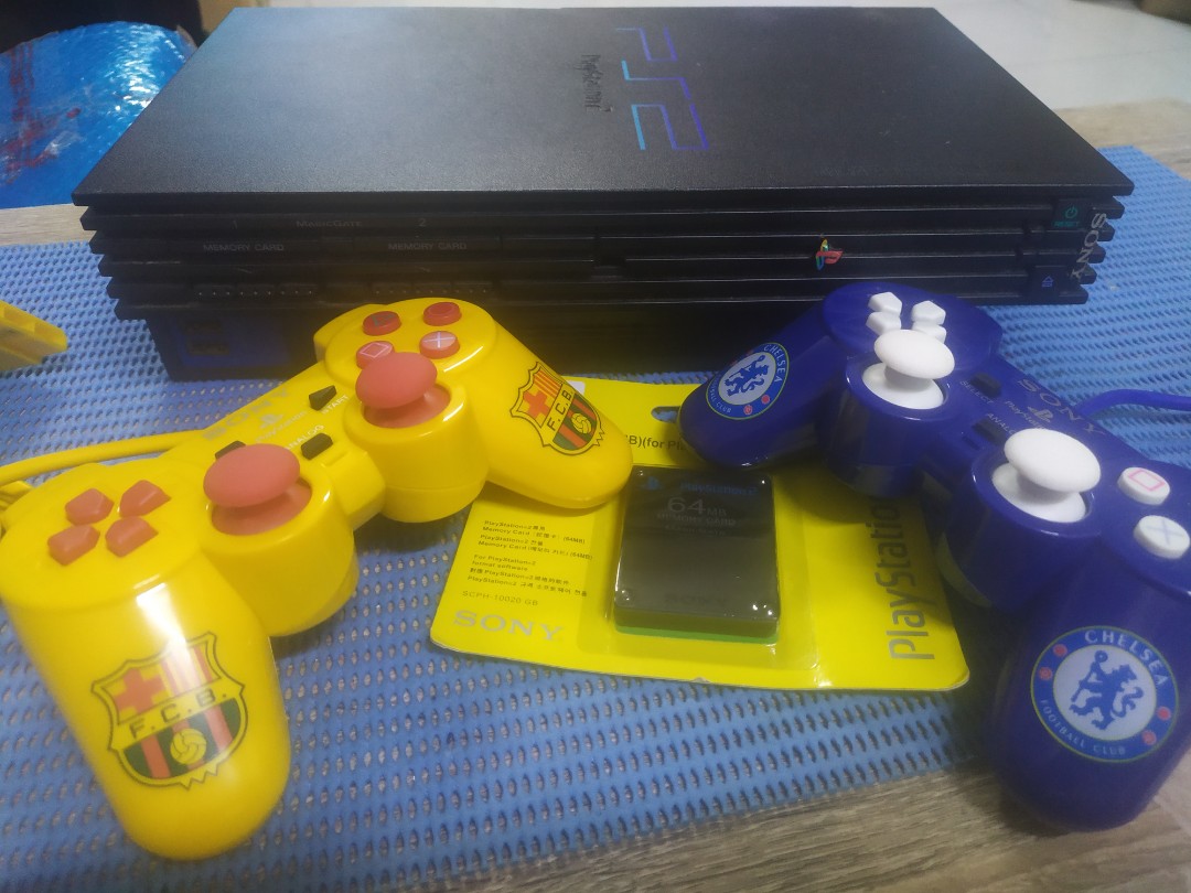 SONY PS2 FAT MODDED + 15 EKSKLUSIF GAMES, Video Gaming, Video Game ...