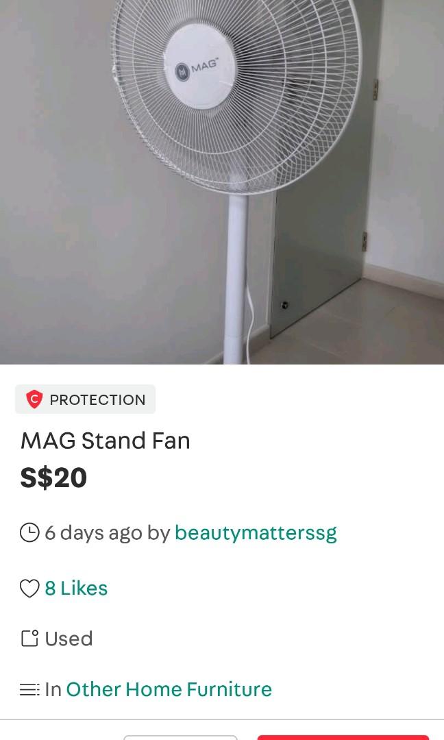 Strong"16 Mag standing fan , design like mistral, Furniture & Home ...