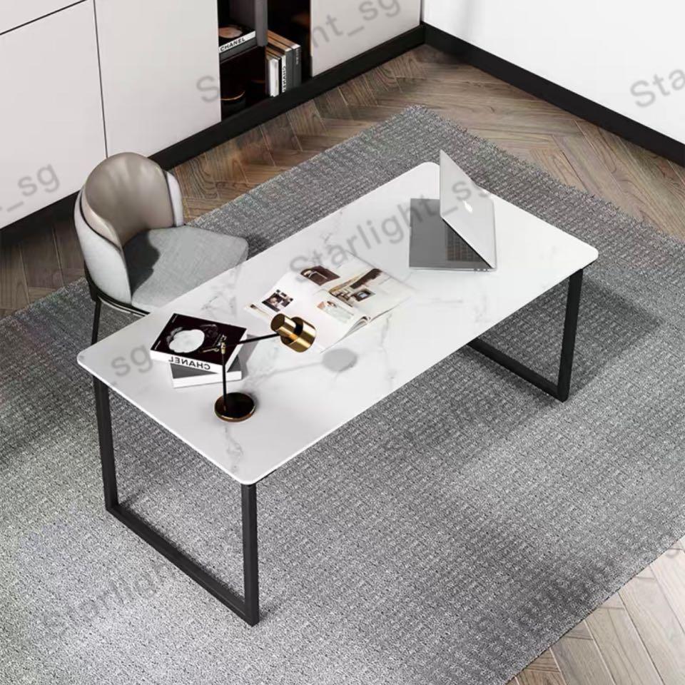 Study Table Sintered Stone Marble Design Office Table Computer Table ...