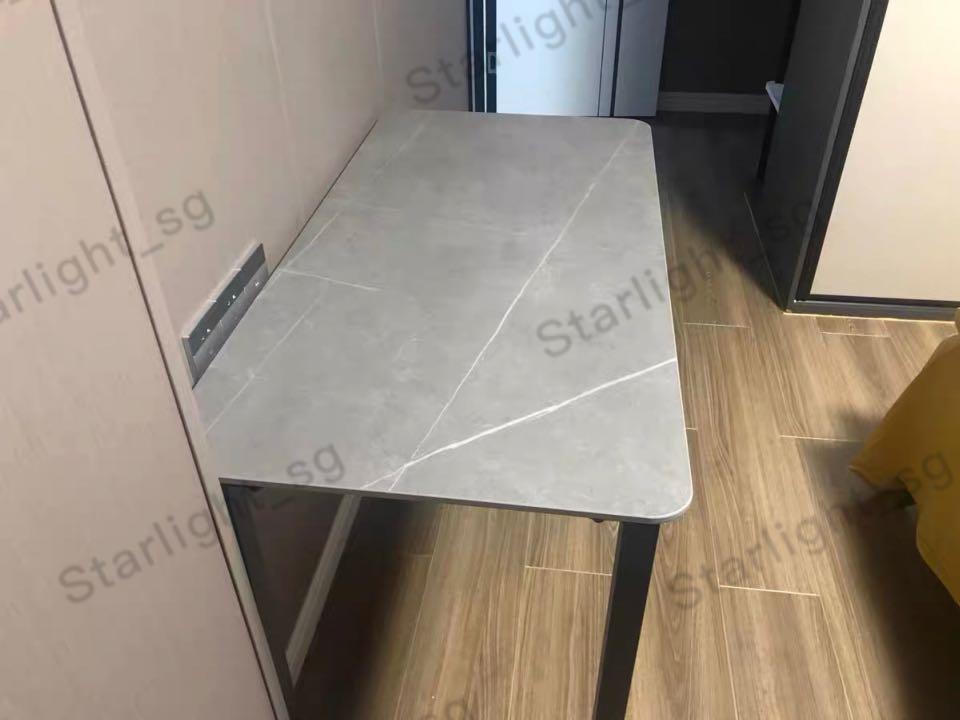 Study Table Sintered Stone Marble Design Office Table Computer Table ...