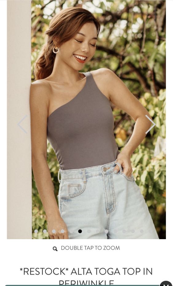 TCL Alta Toga Top in Periwinkle, Women's Fashion, Tops, Sleeveless on ...