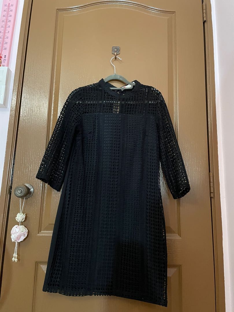 TEMT black dress, Women's Fashion, Dresses & Sets, Dresses on Carousell