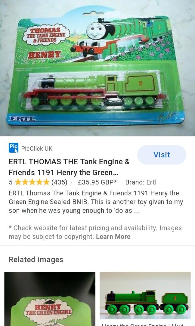 Thomas and Friends Henry The Tank Engine, Hobbies & Toys, Toys & Games ...