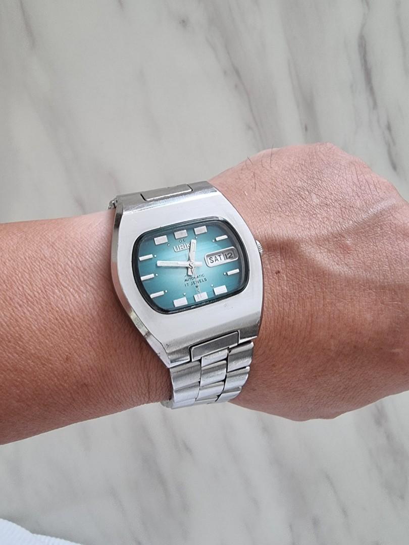 Urika Japan made automatic vintage watch, Men's Fashion, Watches ...