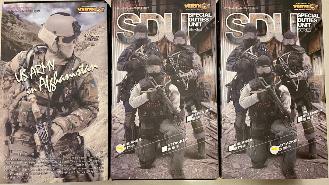 Very Hot SDU and US special force 1/6 figure equipment box, Hobbies ...