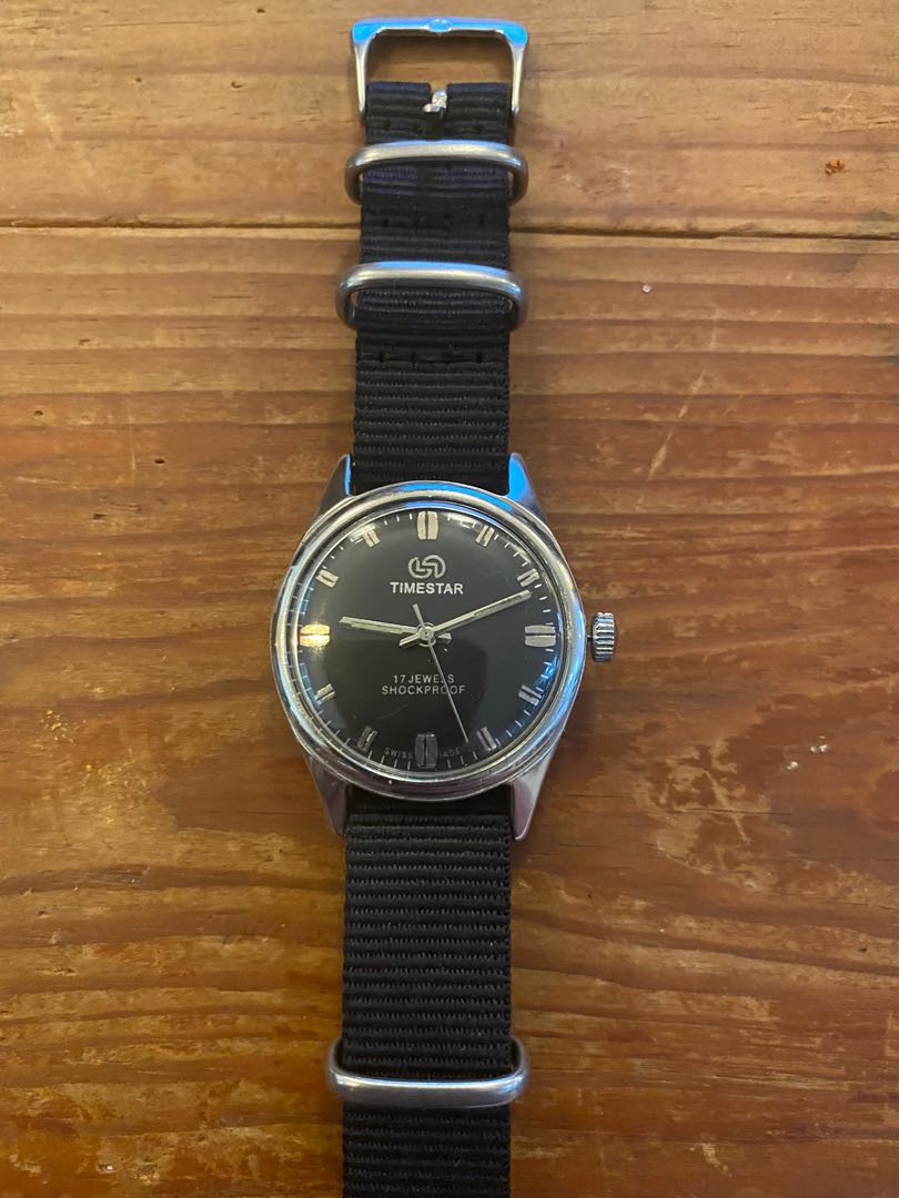 Vintage 1970s Timestar 3-Hand Dress Watch, Luxury, Watches on Carousell