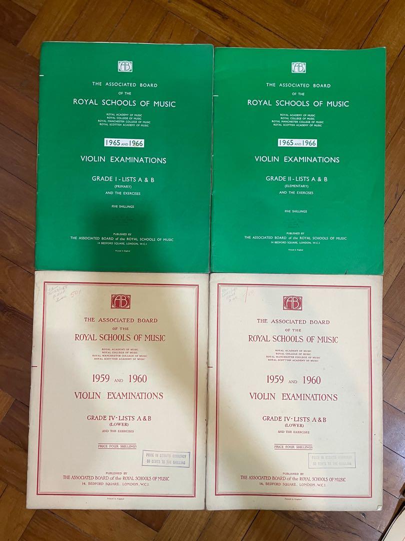 Vintage and old ABRSM music exam books, Hobbies & Toys, Memorabilia ...