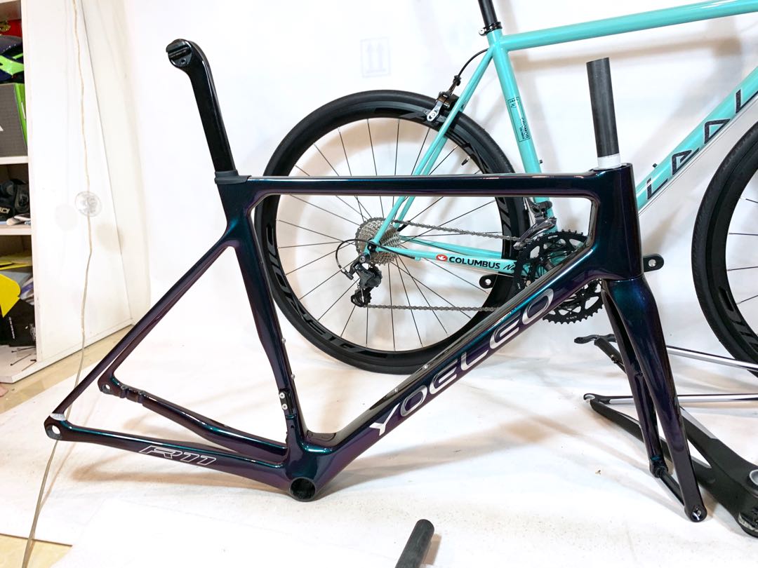 Yoeleo R11 Carbon Roadbike Frameset Disc綜合碳架變色龍輕量全內走碟剎碳架, 運動產品, 單車及配件 ...
