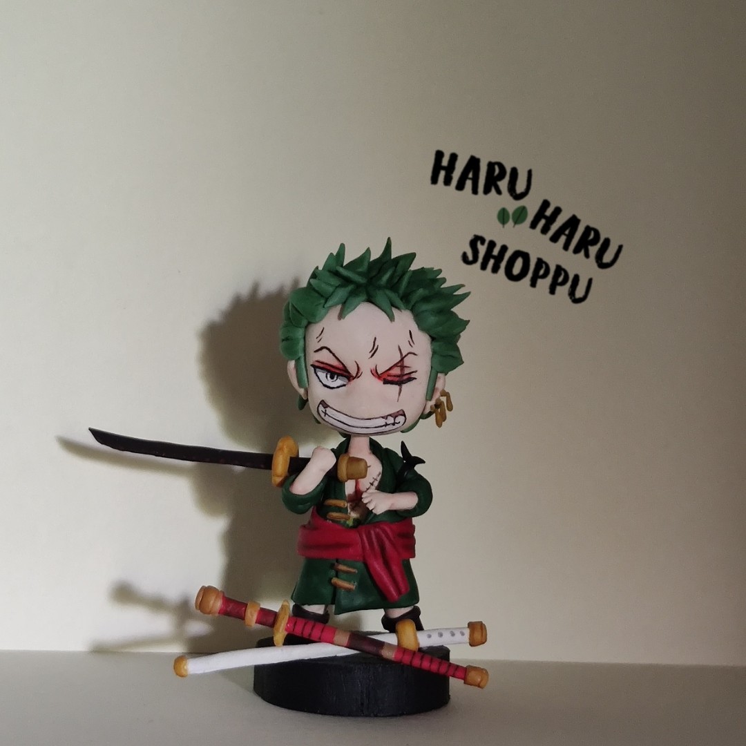Air Dry Clay Chibi Figure Zoro of One Piece, Hobbies & Toys, Stationary ...