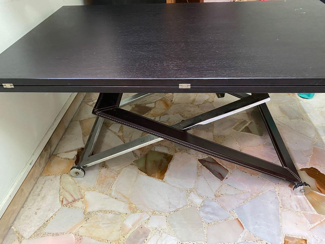 Black Adjustable Table, Furniture & Home Living, Furniture, Tables ...