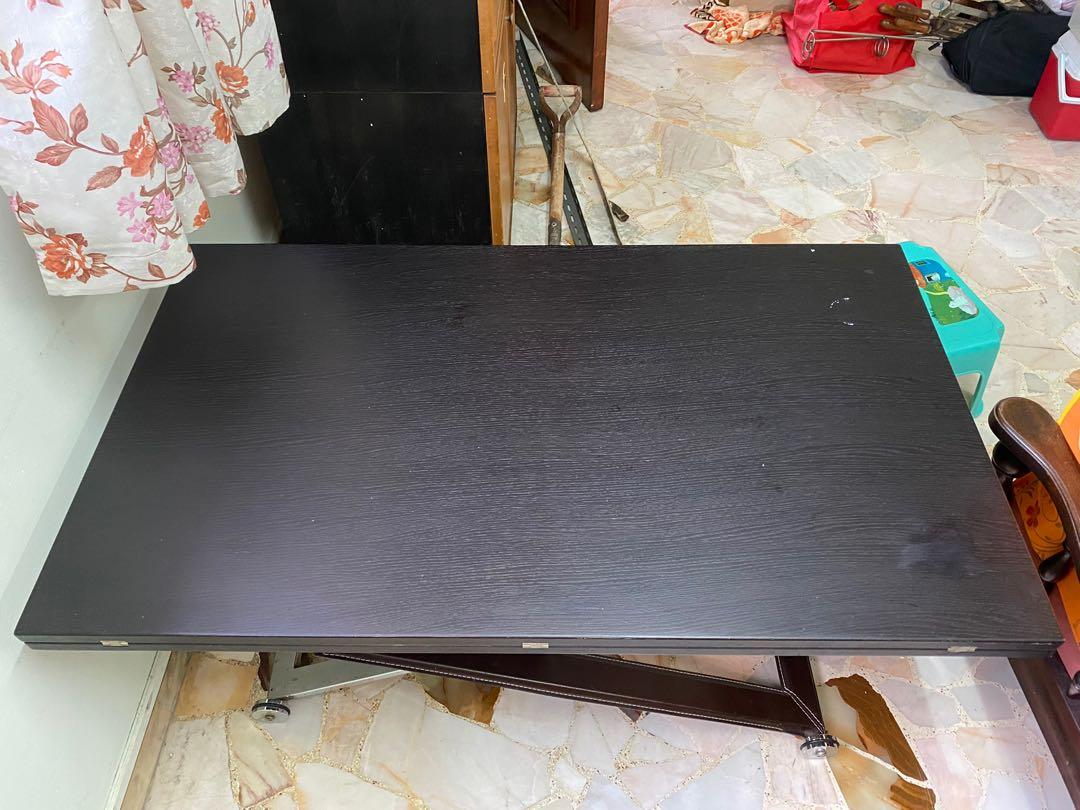 Black Adjustable Table, Furniture & Home Living, Furniture, Tables ...